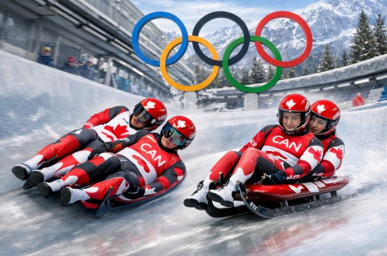 Canadian Doubles Luge Teams Deliver Matched Top-10 Finishes at Olympic ...