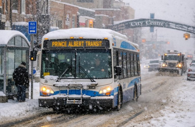 Prince Albert Transit Cuts Service as Heavy Snowfall Disrupts Operations
