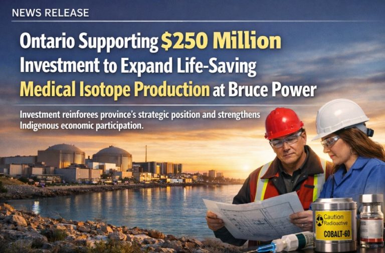 Ontario backs $250M Bruce Power medical isotope expansion with ...