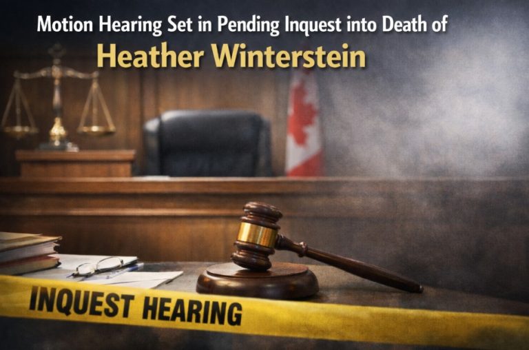 Motion Hearing Set in Pending Inquest into Death of Heather Winterstein