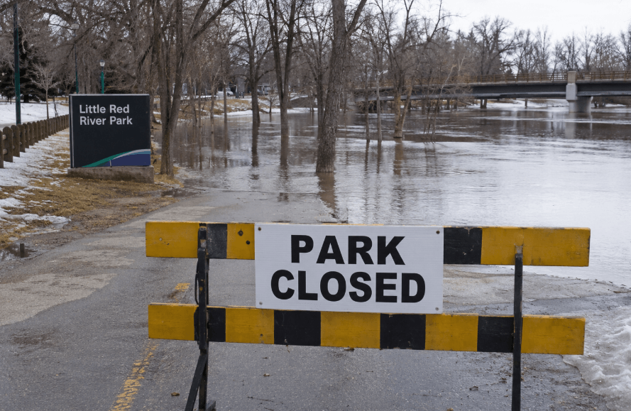 Little Red River Park Closed Amid Rising Water Levels in Prince Albert